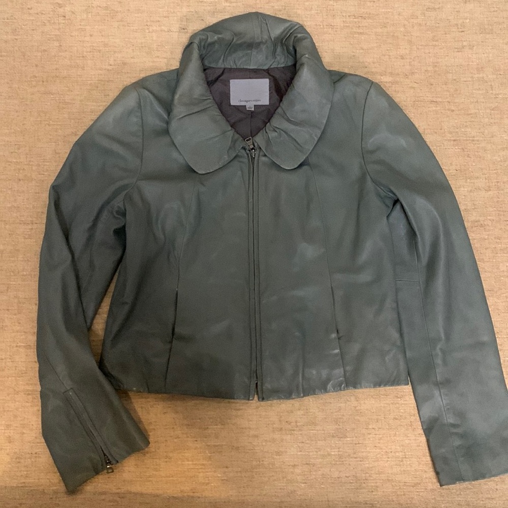 Soft Gray Classiques Entier Leather Jacket From Nords… - Gem